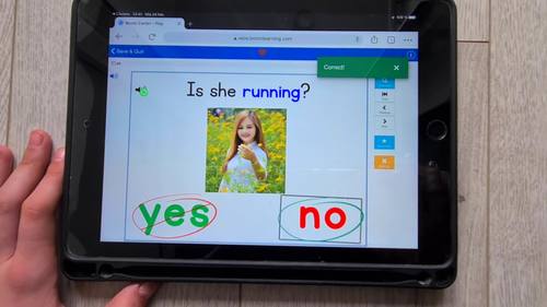 Action Verbs Yes No Questions BOOM CARDS™ Autism Digital Resource Set 1