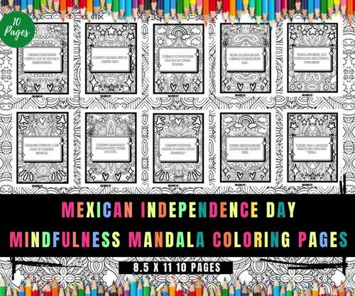 Mexican Independence Day Activities, Facts Saying Mindfulness Mandala ...