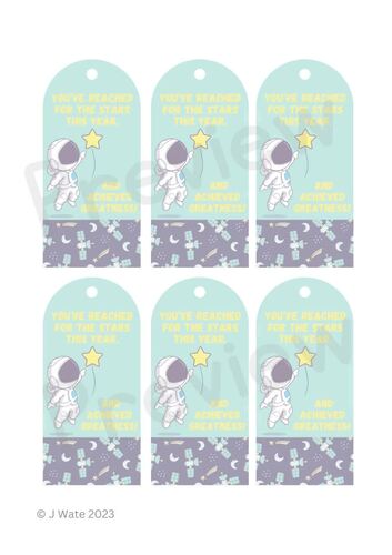 End of Year Gift Tags | Last Week of School Space Printable Reward ...