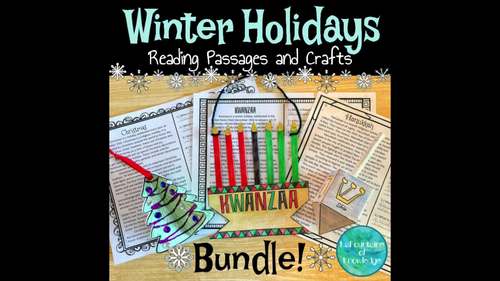 Winter Holidays Reading Passages and Crafts Bundle by LaFountaine of ...