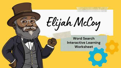 Elijah McCoy Word Search: Exploring Inventive Genius for Grades 4-6