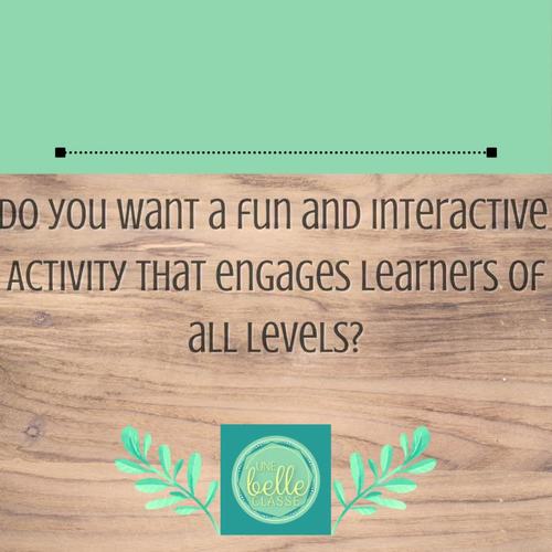 FRENCH Collaborative Poster / Affiche collaborative en français | TpT