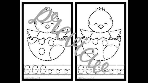 Easter NO PREP Pre-Writing Fine Motor Activity Tracing Pictures | TPT