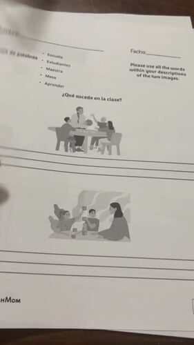 Escritura in Spanish El Presente y Presente Progresivo by THESPANGLISHMOM