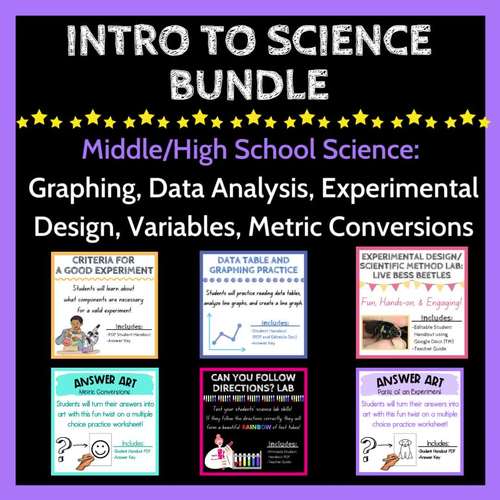 Intro to Science BUNDLE - Perfect to add to your first unit of the year!