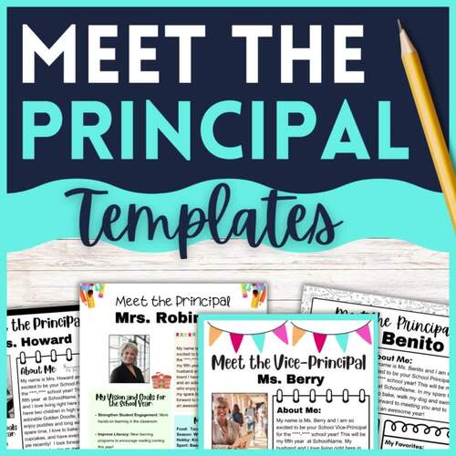 Meet the Principal | Meet Vice Principal Back to School Leadership ...