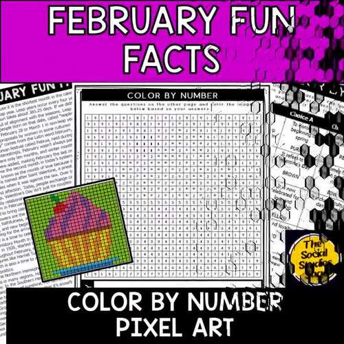 February Holidays and History - Color by Number Reading Comprehension ...