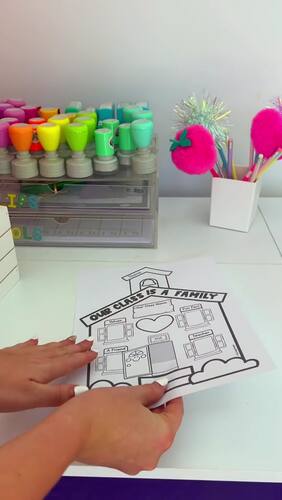 Our Class is a Family Craft Activity | Interactive Craftivity | Back to ...