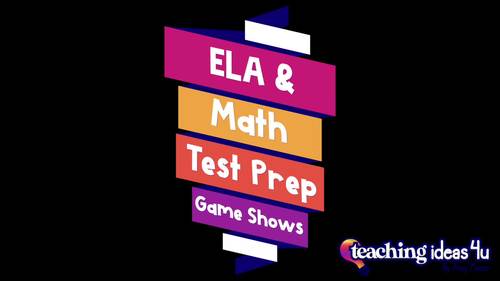 4th Grade ELA Test Prep Game Show & Practice Review Test: Grammar Reading+