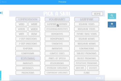 Four in a Row Interactive Boom Card Game for Language by Speak EZ