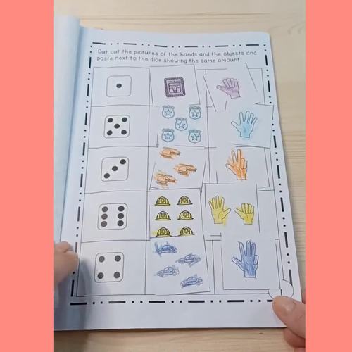 'Firefighters and Police Officers' Activity Book and Bingo by Nomadic Bee