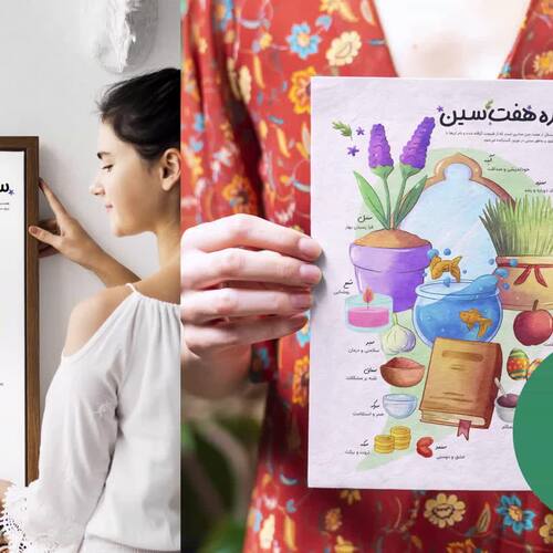 Haft-Seen Poster (Farsi) | Persian New Year Traditions | Nowruz | Norouz