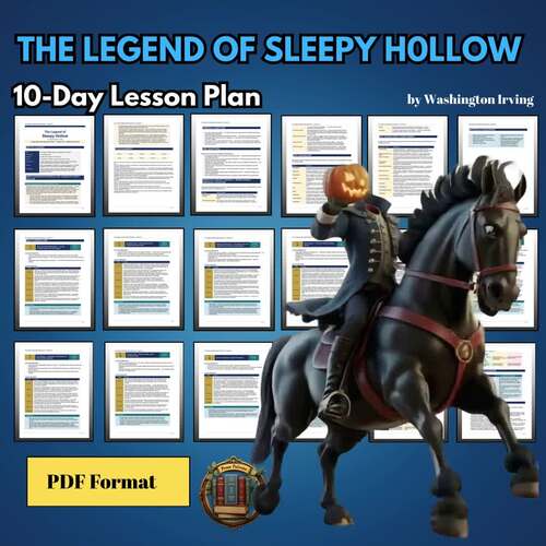 THE LEGEND OF SLEEPY HOLLOW by Washington Irving - Novel Study Lesson Plan