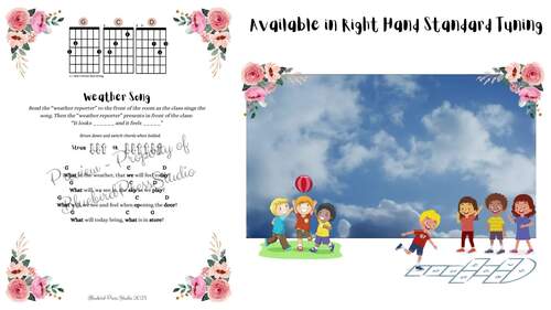 Guitar (Open G Tuning Right Hand) Weather song or chant with chord charts