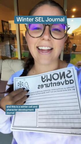 Winter SEL and Character Development Activities - Winter SEL Journal