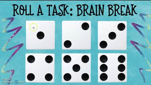 Roll a Task: Brain Break by VA SOL Superstars | TPT