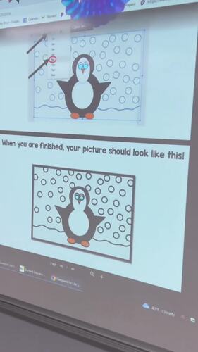 Google Drawing - Winter Penguin - Google Drive - Google Classroom ...