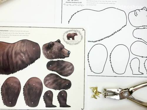 Bear | Jointed Animal Craft | Articulated Craft Template by Simply ...