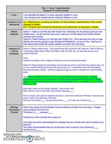 Knight Owl by Christopher Denise Lesson Plan and Activities | TPT