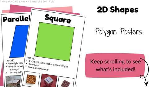 2D Shape - Polygon Posters - Description of Attributes - Australian ...