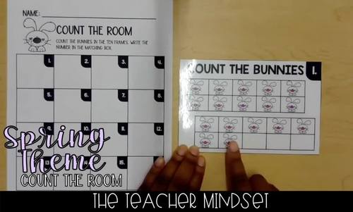 Count the Room | Spring Theme | Low Prep by The TEACHer Mindset | TpT