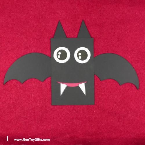 Shape Bat Craft - 2D Shape Halloween Math Crafts - Halloween Bulletin Board