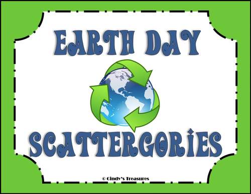 Earth Day Scattergories by Cindy's Treasures | TPT
