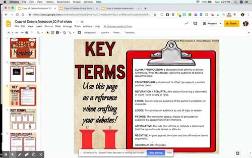 Debate Unit: Digital Interactive Notebooks for Argumentative Reading ...