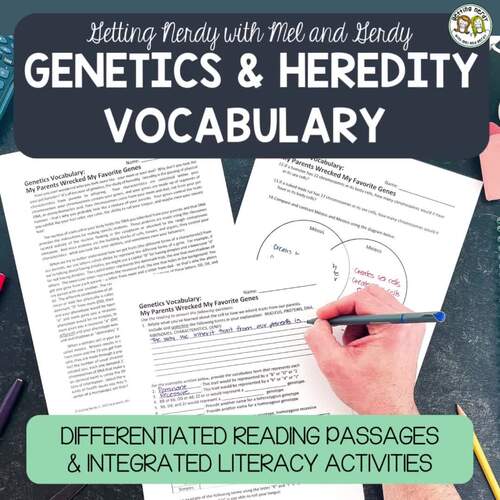 Genetics | Heredity Vocabulary Differentiated Science Reading Passages