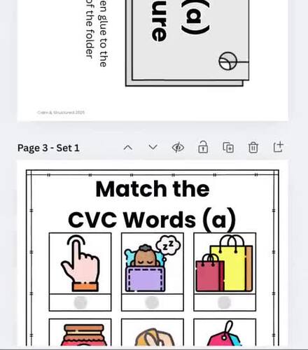 CVC Words File Folders Level 2 | Match Word to Picture | Early Literacy