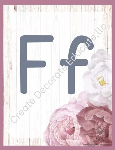 Printable Alphabet | Alphabet Printable Letters | ABC Posters | Shabby ...