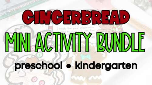 Gingerbread Man Activities - Scavenger Hunt - Christmas STEM Cards ...