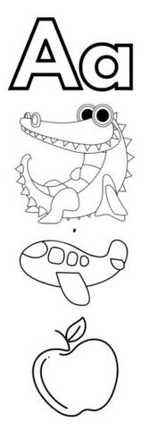 Alphabet Bookmarks to Color by PamsPrintables | TPT