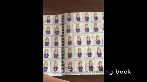 ASL Fingerspelling Alphabet Letter Moveable Pieces by A Deaf Education News