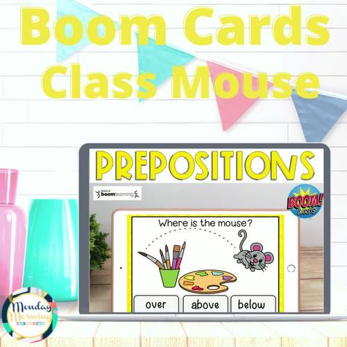 Boom Cards™ Preposition Classroom Pet Mouse| Kindergarten-First Grade ...