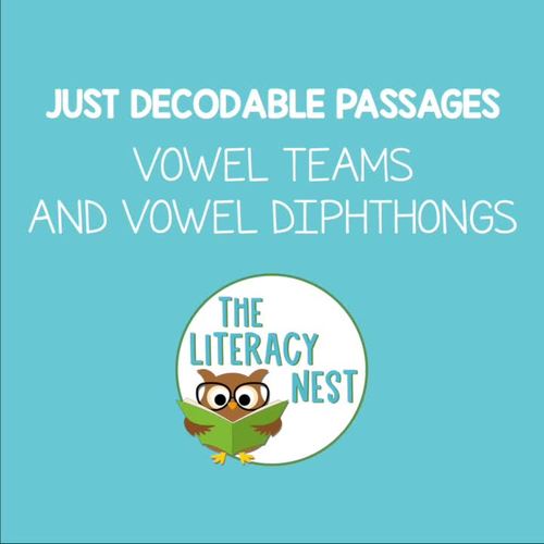 Vowel Teams and Vowel Diphthongs Decodable Reading Passages | TPT