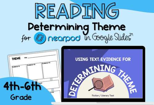 Determining Theme using Text Evidence for Nearpod in Google Slides