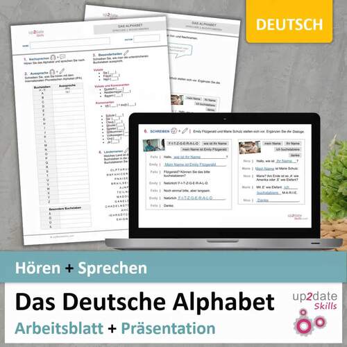 German for Beginners | Das Deutsche Alphabet by up2dateskills | TPT