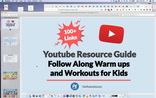 Youtube Resource Guide with 100+ Follow Along Video Links! Rainy Day Recess