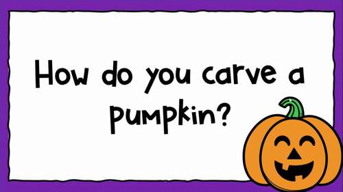DIGITAL Halloween Pumpkin Themed Writing & Build A Jack-O-Lantern Activity