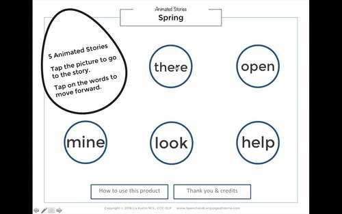 Easter Speech Therapy Activity, Spring AAC Core Words for Early ...