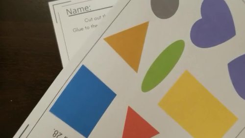 Trace, Match, and Cut Worksheets for Letters, Numbers, & Shapes | Early ...