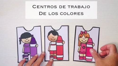 Centros de trabajo de los colores en español | Colors in Spanish by Ms ...