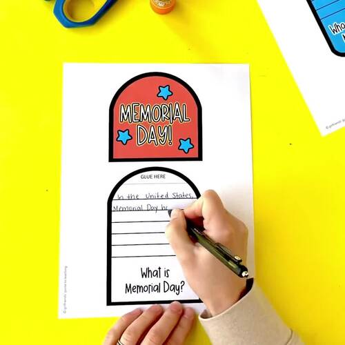 Memorial Day Activity | Patriotic Popsicles Flip Book Craft | TPT