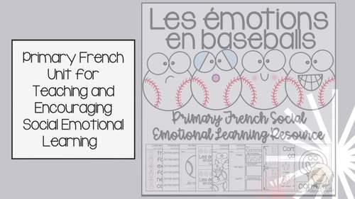 Émotions et Sentiments - French Emotions - Baseball Emotions - SEL ...