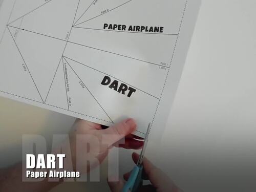 Easter STEM/STEAM Science Paper Airplane DART vs GLIDER Challenge