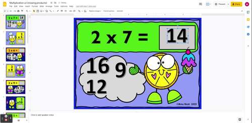 Google Slides™: Multiplication Products - x2 by GroovyGarden | TPT