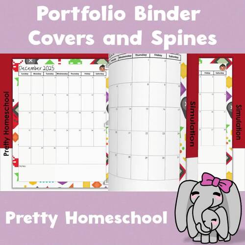 Printable and Editable Homeschool Binder Covers & Spines | 2025–2026