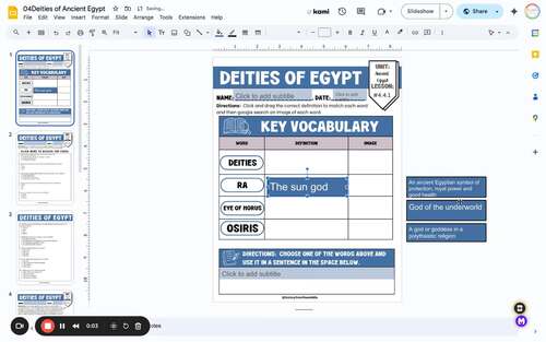 Deities of Ancient Egypt-Research and Poster Activity - Digital | TPT