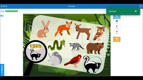 I Spy Forest Animals Boom Cards™ by Mau SLP | TPT